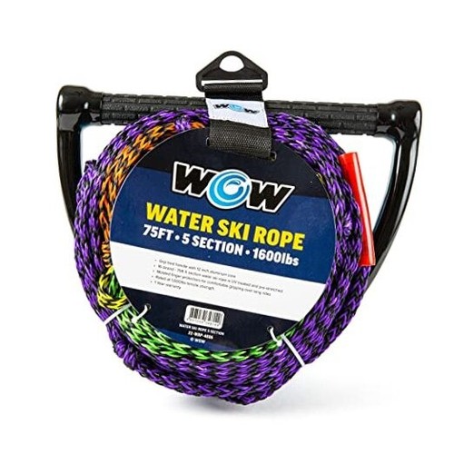 Towing Rope for Wakeboard, Water Ski and Wakesurf, 5-Section Rope, 75 ...