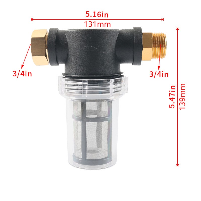 Garden Hose Filter Sediment Filter Attachment for Pressure Washer Inlet ...