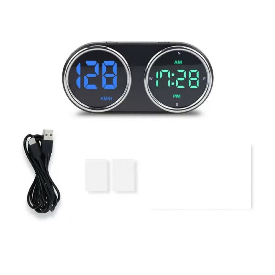 Dash Mounted HUD Speedometer with Overspeed Reminder and Multi Color ...