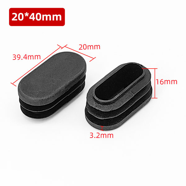 Oval Oblong Plastic Tubes End Caps Bungs Blanking Plugs Pipe Inserts ...