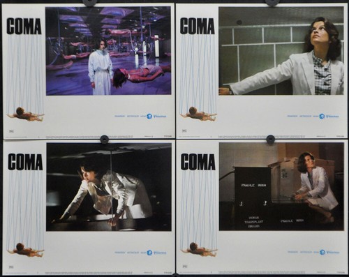 COMA 1977 ORIGINAL 11X14 NR MINT LOBBY CARD SET MICHAEL DOUGLAS ...