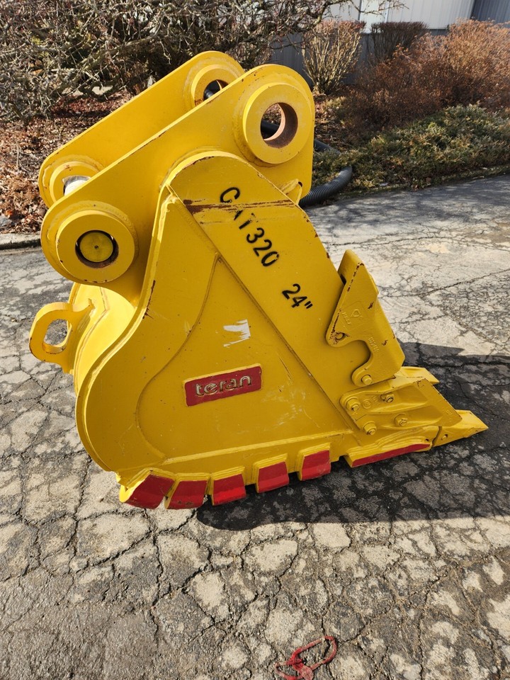 NEW Cat 320 321 322 Heavy Duty 24" Digging Bucket Excavator Teeth 80mm ...