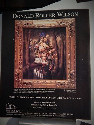 DONALD ROLLER WILSON ART PIECES VTG ORIG 1994-2 ADVERTISEMENT | eBay