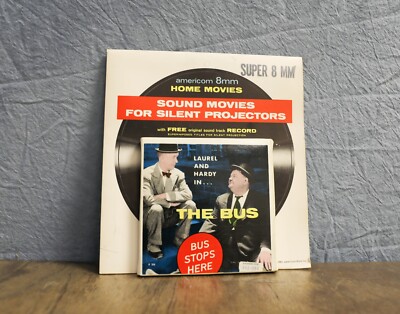 Americom Home Movies Super 8mm Laurel and Hardy The Bus Comedy Record ...