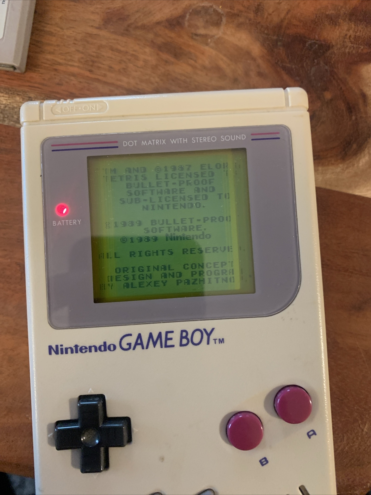 90’s Original Nintendo GameBoy DMG-01 Console TESTED AND WORKING w ...