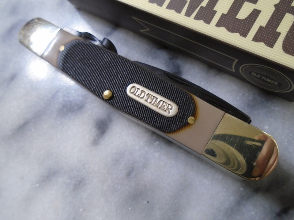 Schrade Old Timer Classic Whittler Wood Carving 6 Blade Pocket Knife ...