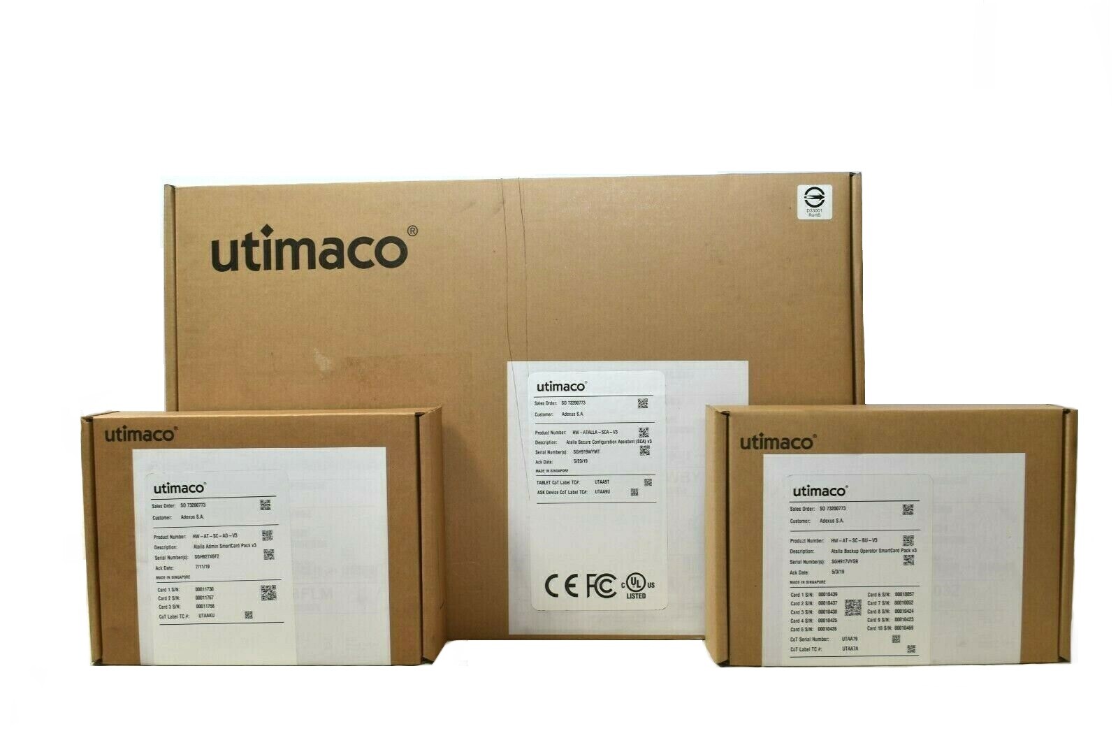Utimaco Atalla SCA v3 w/ Admin SmartCard Pk & Backup Operator SmartCard ...