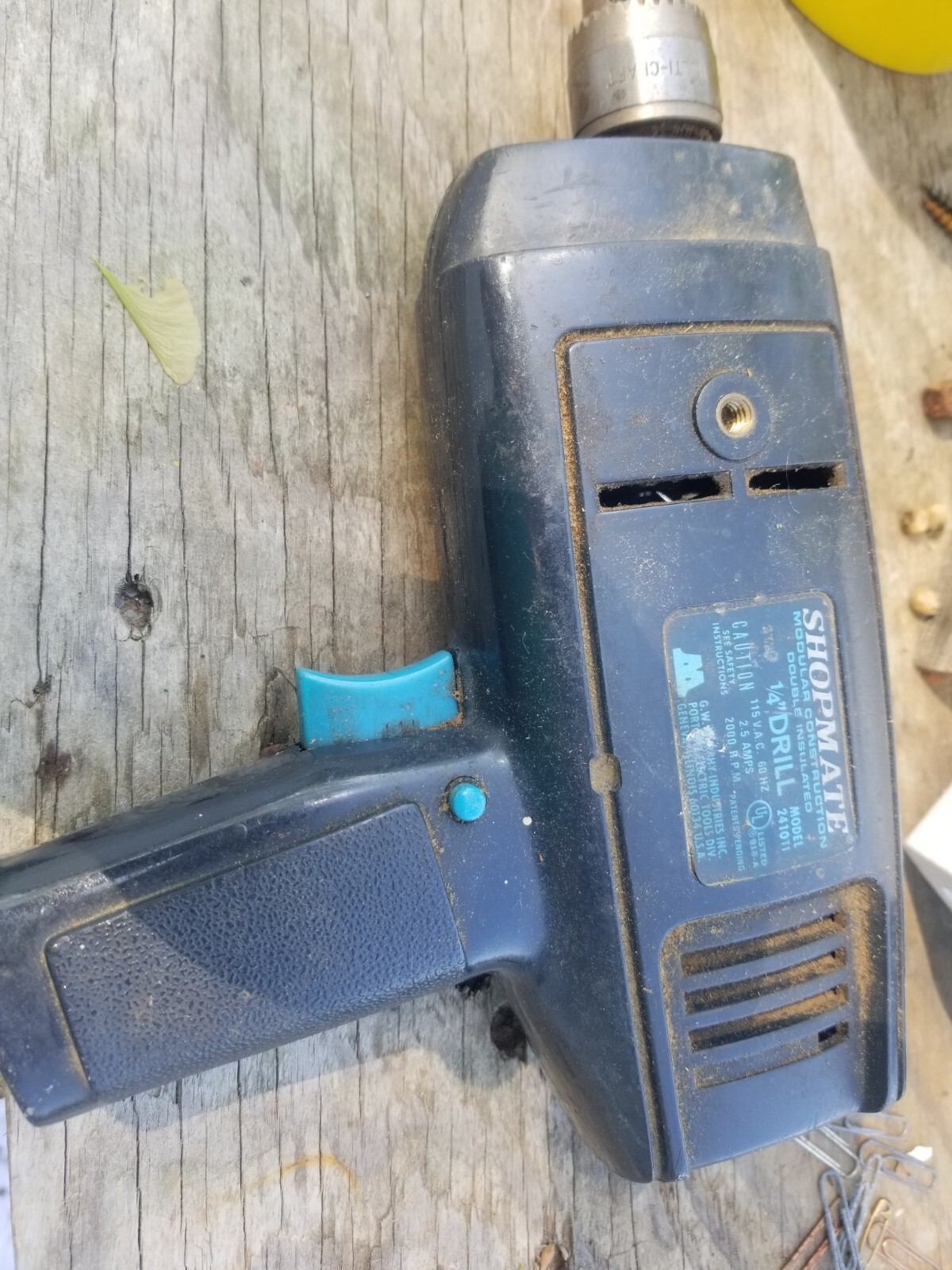 Shopmate 1/4" Hand Drill Model 2410 T1 used VINTAGE double insulated ...