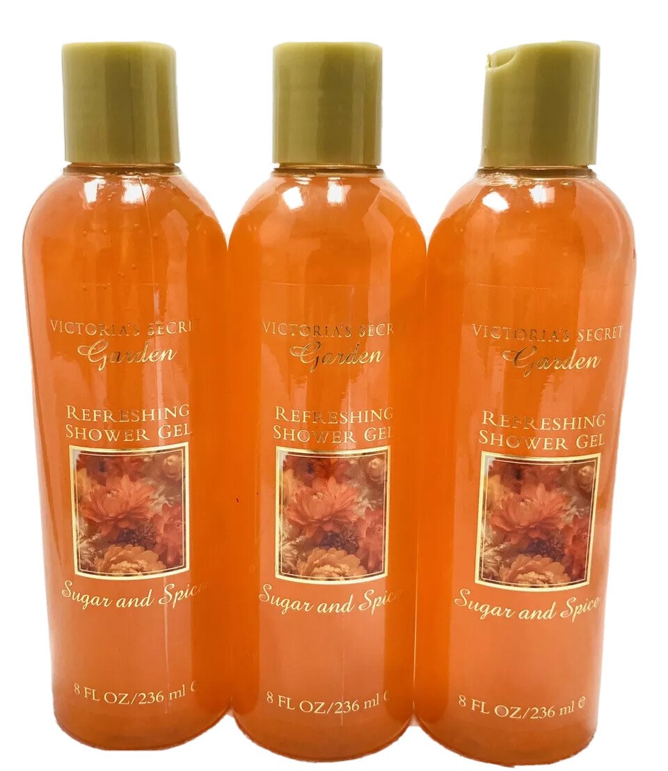 (3) VICTORIAS SECRET SHOWER GEL SUGAR AND SPICE 8 oz | eBay