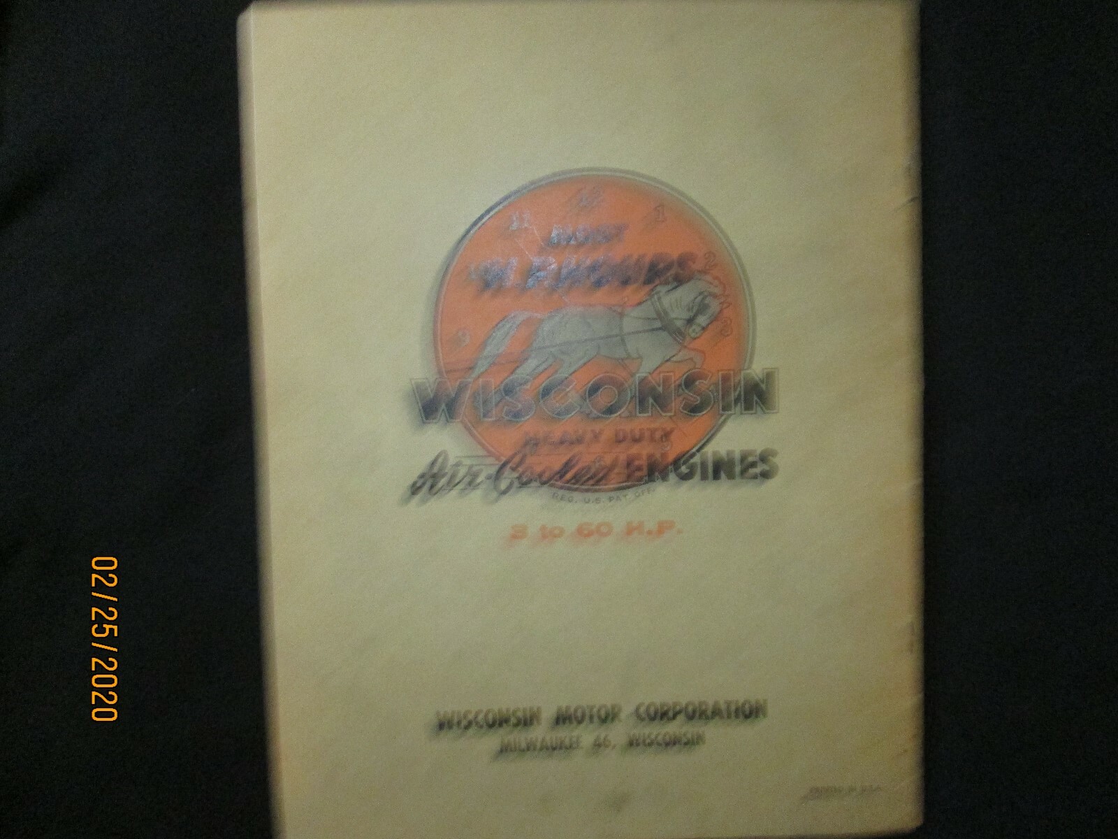 Wisconsin Engines Model AENL Instruction Book & Parts List Manual ...