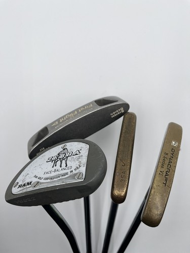 Lot Of 4 Vintage Putters Ram Zebra, Acushnet, First Flight and ...