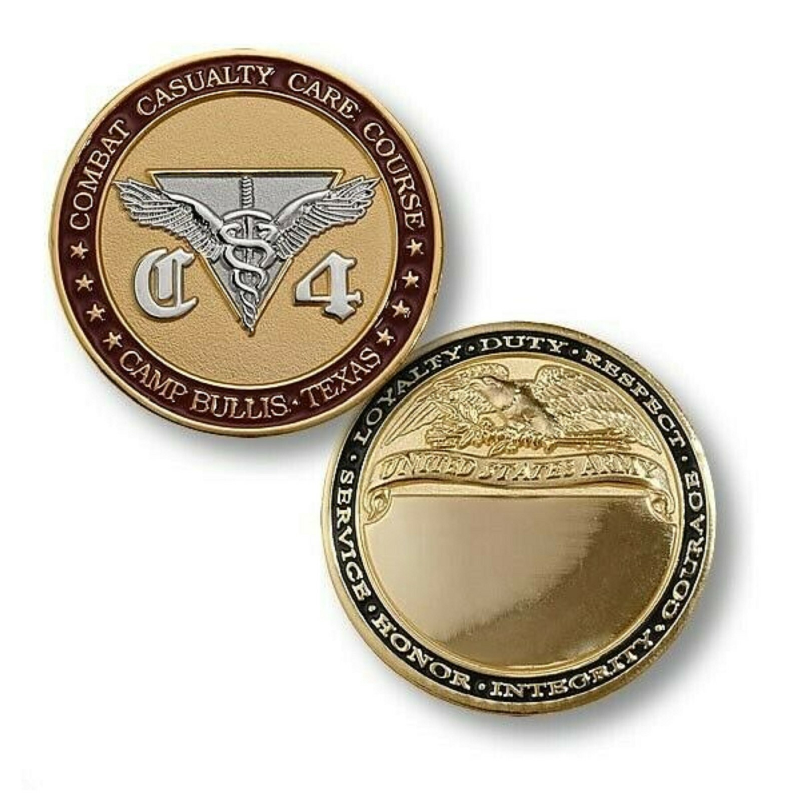 ARMY C4 CAMP BULLIS COMBAT CASUALTY CARE COURSE 1.75" CHALLENGE COIN | eBay