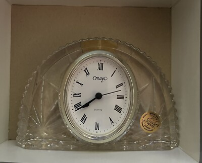 Cristal d' Arques Lead Crystal Desk Clock | eBay