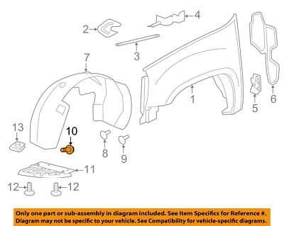 GM OEM-Fender Liner Bolt 11519377 | eBay