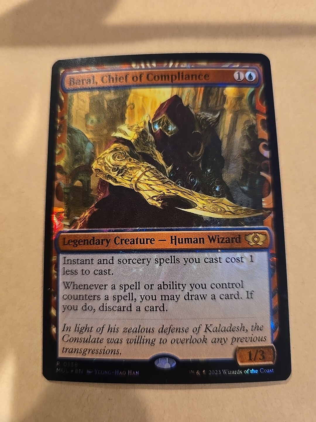 Baral, Chief of Compliance (138) Halo Foil Multiverse Legends MUL MTG ...