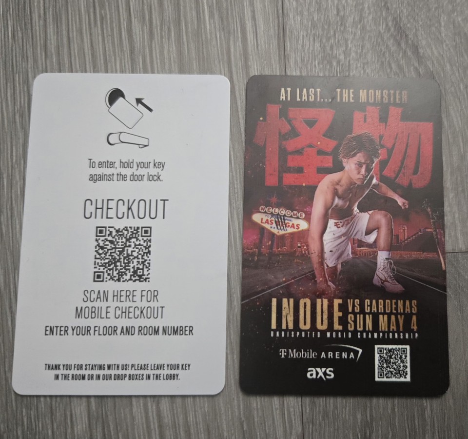 Hotel Key Card NAOYA INOUE | eBay
