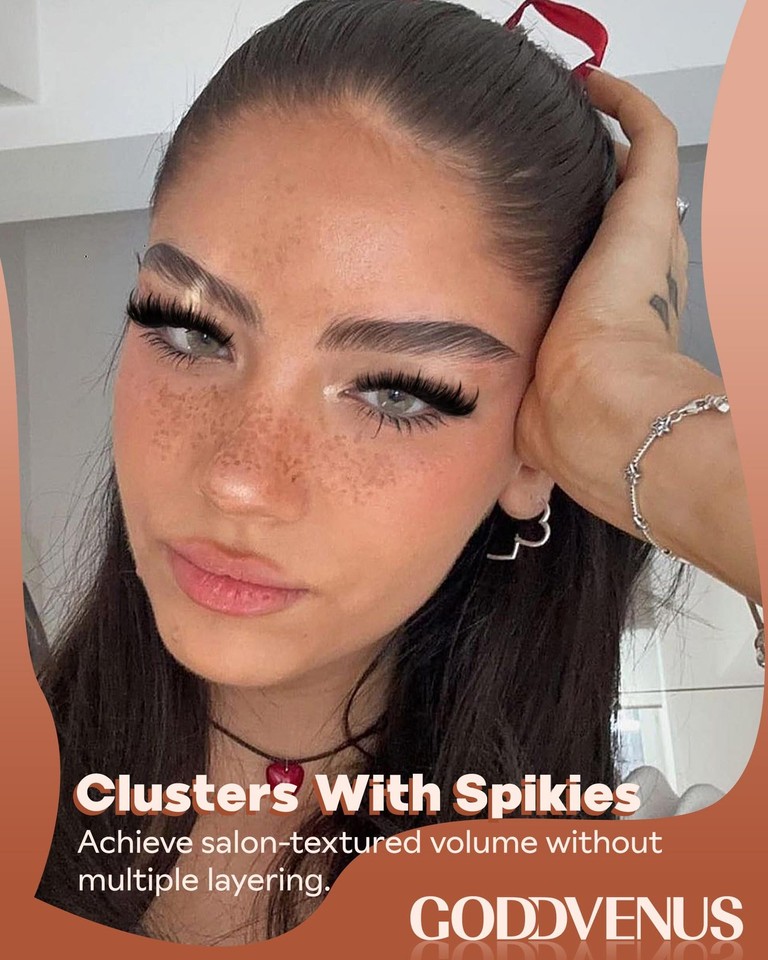Manga Lash Clusters With Spikes Wispy Cluster Eyelash Extensions Fluffy ...