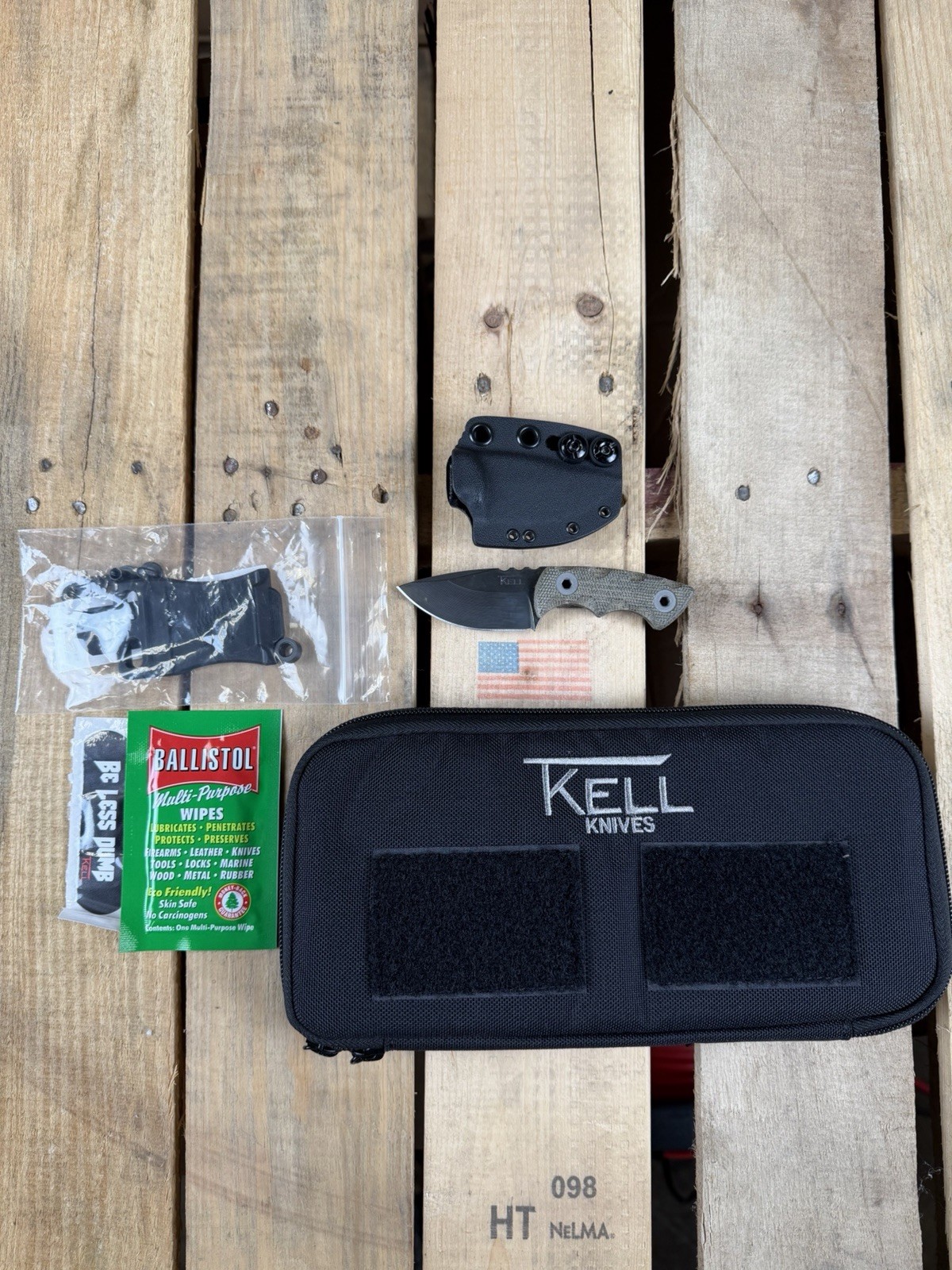 TKell Knives DP-1 AEB-L Steel Blade with OD Green Micarta Handle | eBay