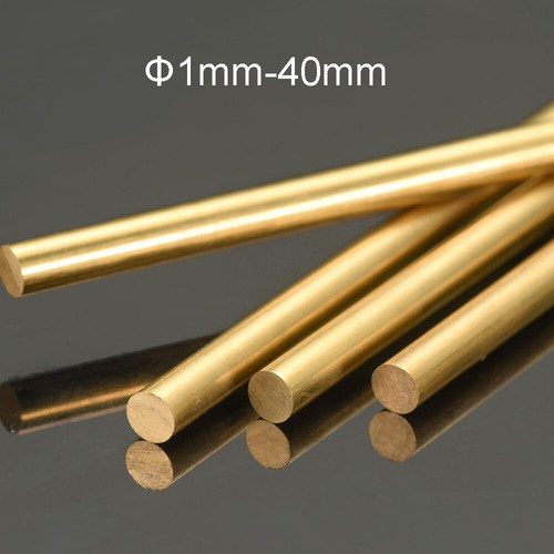 Brass Round Bar Rod DIY Metal Rods Φ1/2/3/4/5/6/7/8/9/10/11/12/13/14/15 ...