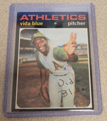 VIDA BLUE 1971 TOPPS BASEBALL CARD #544 ORIGINAL UNALTERED VG+ EX ...