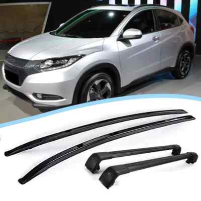 4Pcs for Honda Vezel HRV HR-V 2016-2021 Side Roof Rail Rack Cross Bar ...