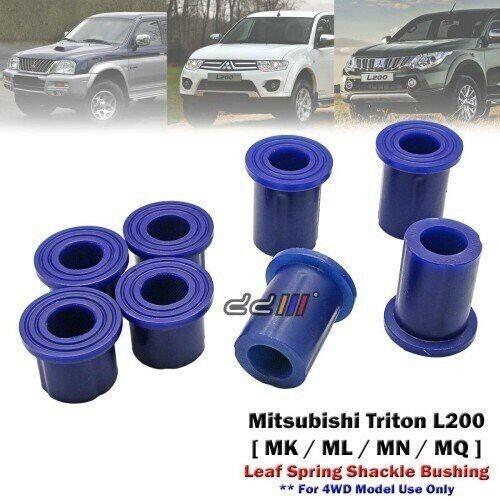 8pcs Poly Rear Spring Shackle Bushing For Mitsubishi Triton L200 Fast ...