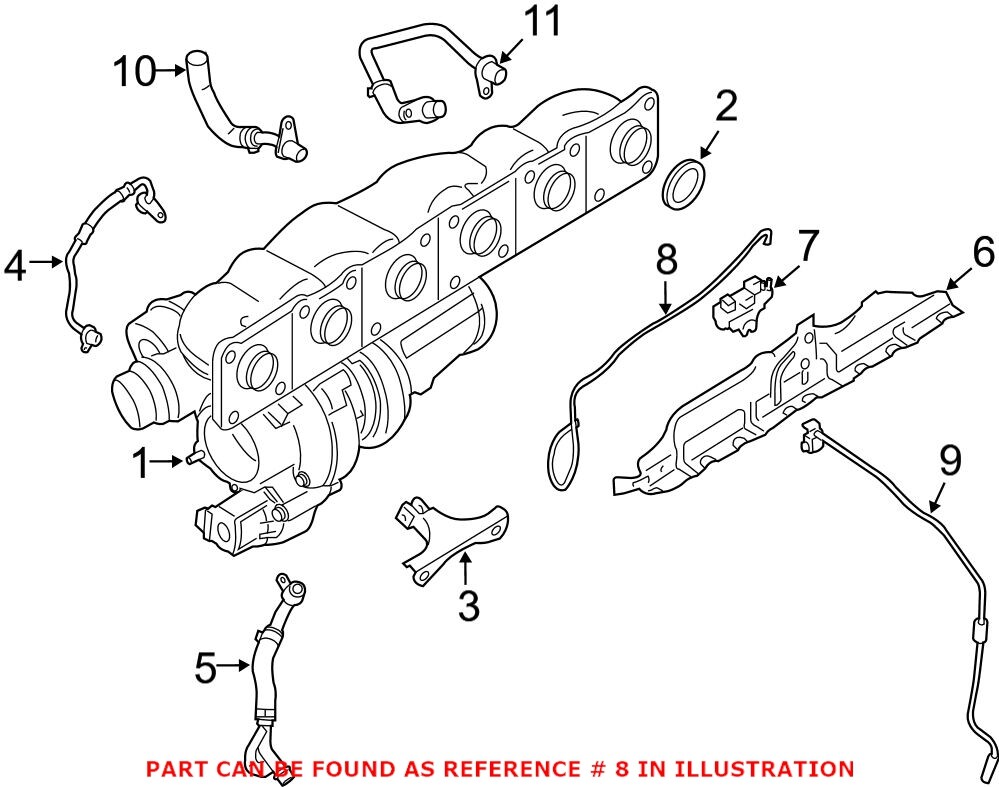 Genuine OEM Upper Vacuum Hose For BMW 11657588773 | eBay