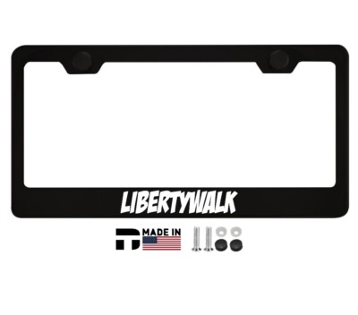 Liberty Walk License Plate Frame | Black Metal | Metal | Street Racing ...