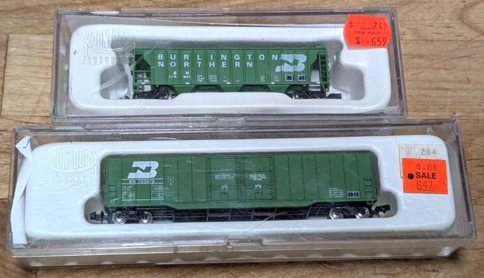 Con Cor N Scale 10 Pieces Rolling Stock Vintage 1980's in Excellent ...
