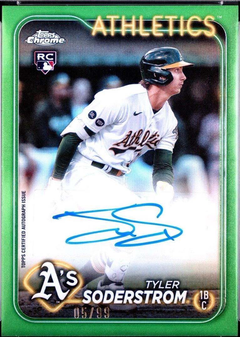 2024 Topps Chrome Update Series - Autographs Tyler Soderstrom #AC-TS ...