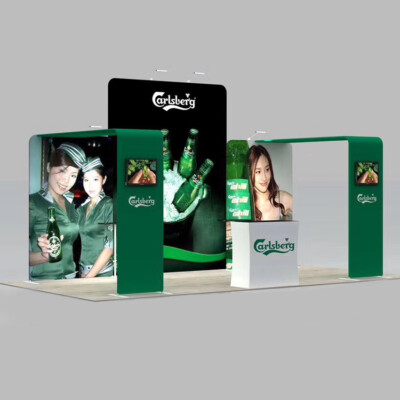 20ft Portable Custom Trade Show Displays Booth Stands Exhibition with ...