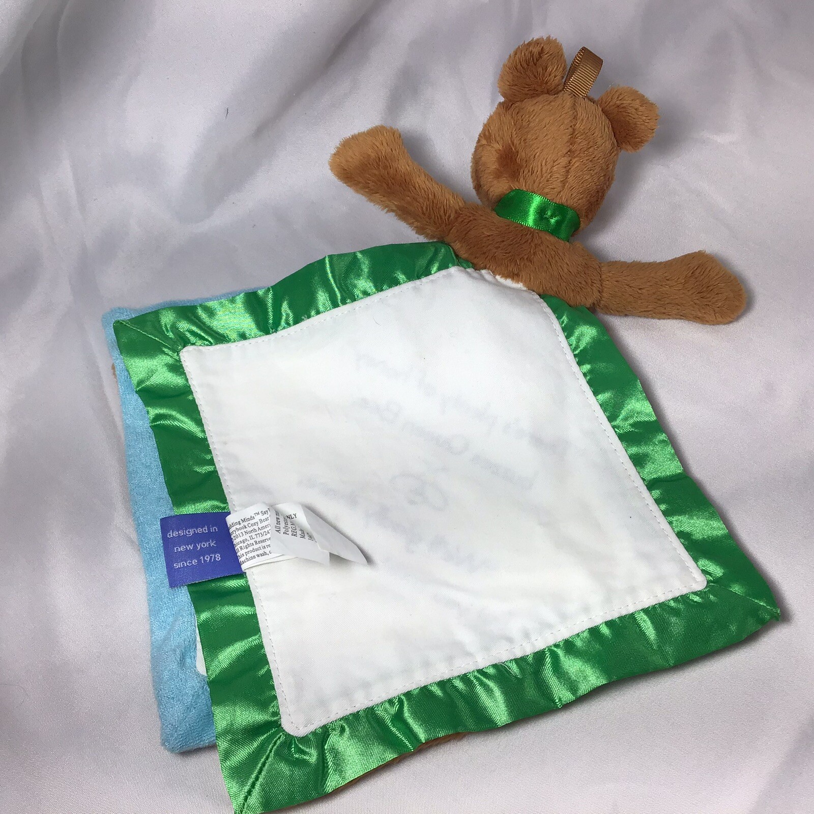 North American Plush Cozy Bear Say Please Storybook Lovey Book 2013 | eBay