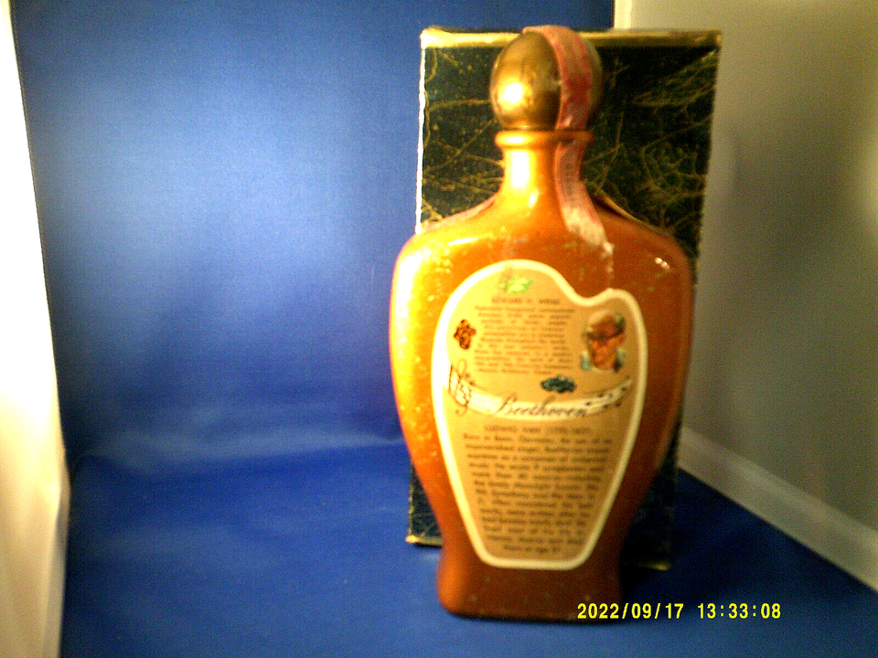 *VTG BEAM'S CHOICE WHISKEY DECANTER "BEETHOVEN" BY EDWARD H. WEISS W ...