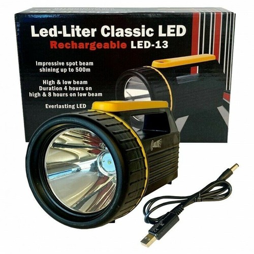 Clulite LED-Liter Classic - LED-13C - LED Rechargeable Torch - 500m ...