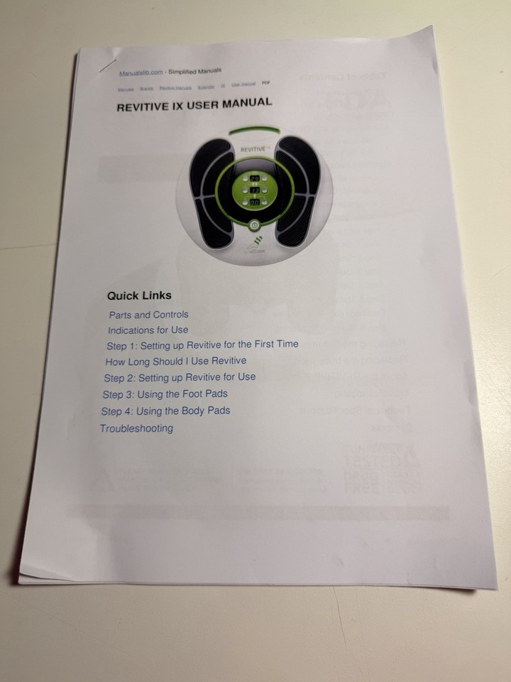 Revitive Circulation Booster IX ISO Rocker System with Power Supply ...