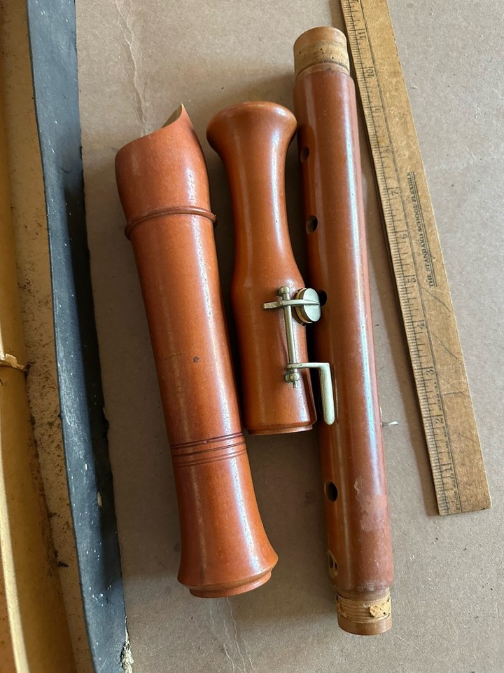 Vintage Boxwood Wood Wooden Hopf Tenor Recorder in Original Box | eBay