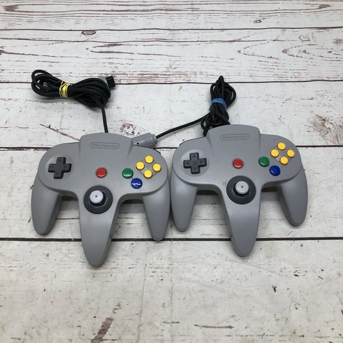2 N64 - Controller Grey OEM Nintendo 64 OEM Untested For Parts Or ...