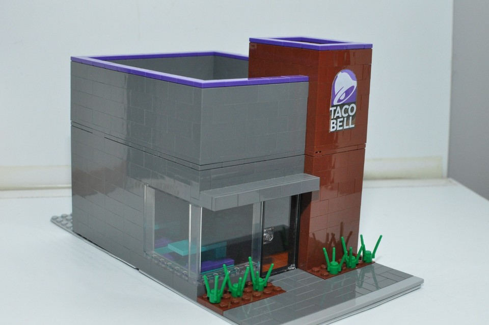 Taco Fast Food Restaurant Creator Modular City Custom Model Built with ...