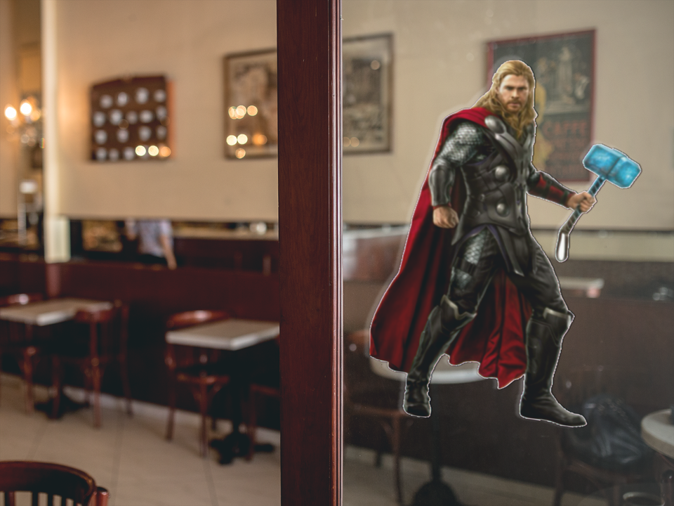 THOR Car Window Vinyl Decal Graphic Marvel Comic Laptop Graphic Sticker ...