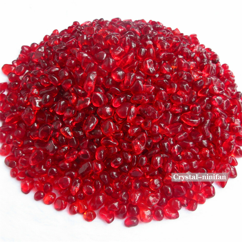 1/2lb Beautiful Red Coloured Glaze Tumbled Crystal Bulk Stone Healing ...