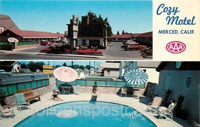 Merced, California, Cozy Motel, Multiview, Exterior, Pool, Crocker | eBay