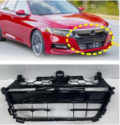 2018-2020 Honda Accord OEM Front bumper lower grille Black PART# 71111 ...
