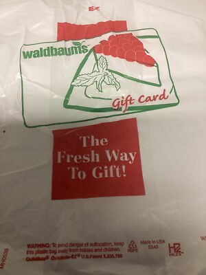4 Vintage Waldbaums Grocery Store Plastic Reusables T Shirt Bags ...