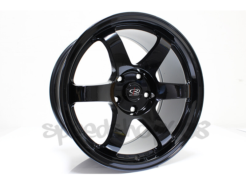 ROTA GRID WHEELS GLOSS BLACK 17X9 +42 5X114 For TSX S2000 ECLIPSE TL ...