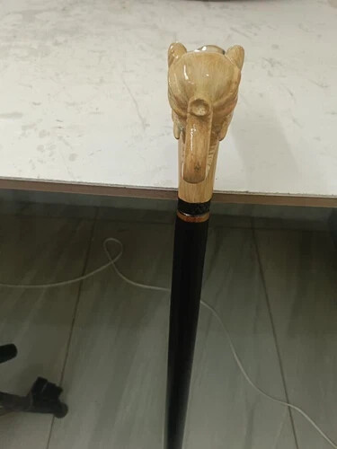 Antique Elephant Styled Designer Natural Wooden Hiking Staffs Hand ...