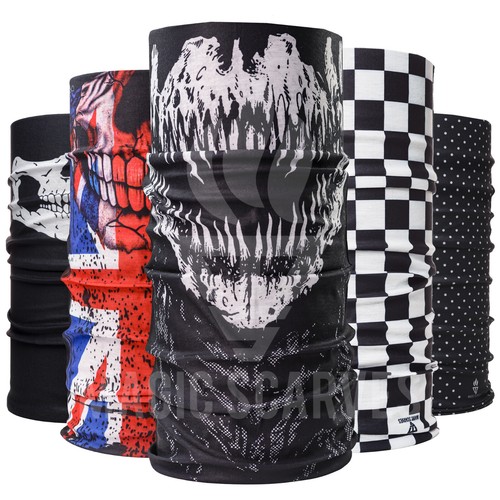 Men Motor Biker Balaclava Neck Warmer Tube Snood Scarf Face Mask ...