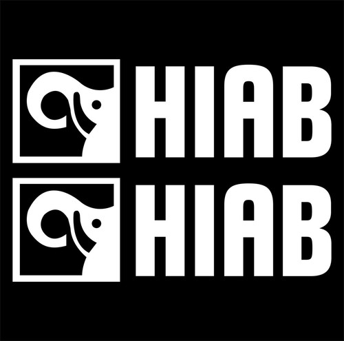 Hiab Hydraulic Crane | Sticker Decal Graphic | WHITE | BB406 | eBay