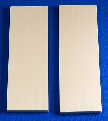 2 Elforyn W/Grain .375" Knife Handle Scales 6" x 2" - Ivory Substitute ...