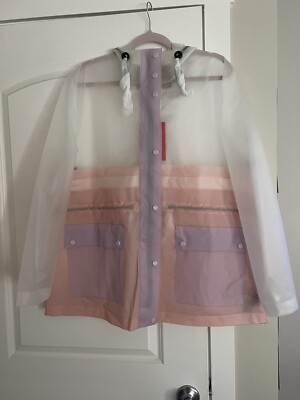 Hunter Women's Rain Jacket Parka | Vinyl Waterproof Pink Size L | eBay