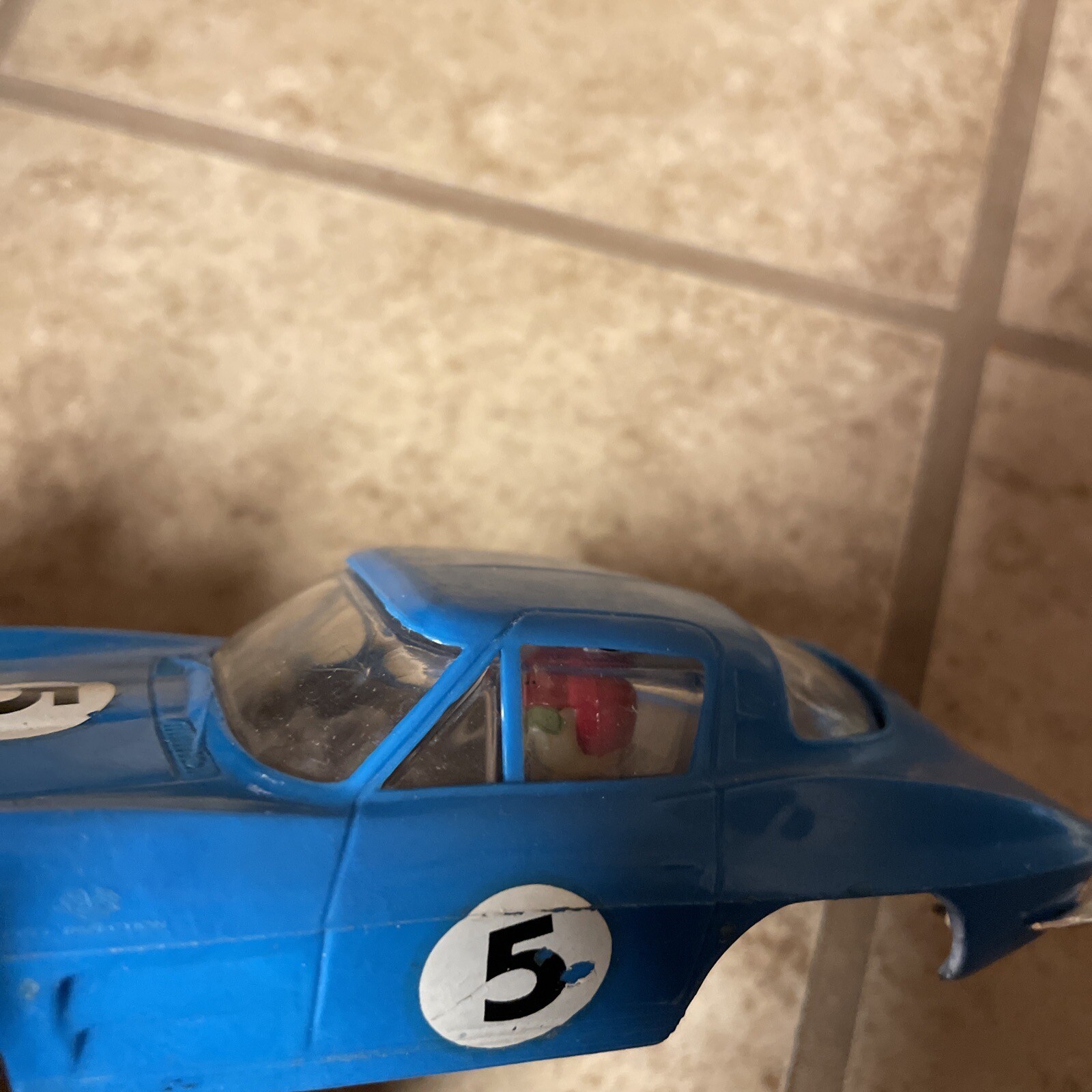 VTG 1960s Eldon 2 Corvette Stingray Blue & FORD 1350-1 slot car top ...